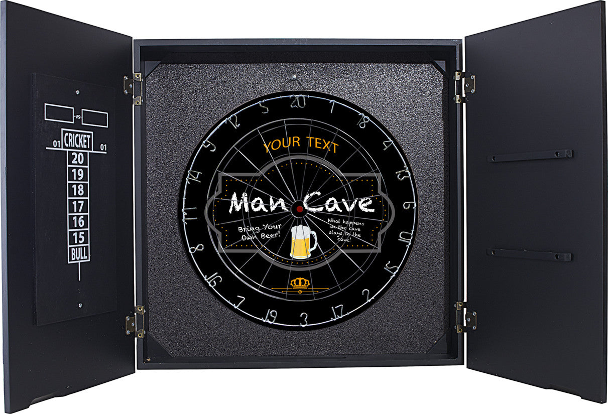 BFR Man Cave Dart Board + Cabinet Combo