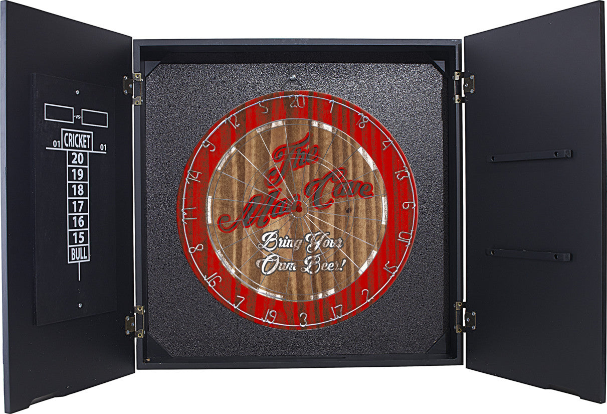 BNC Man Cave Dart Board + Cabinet Combo