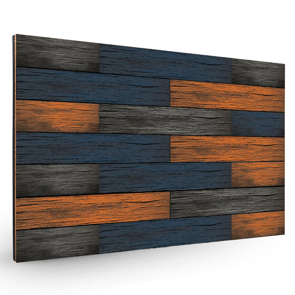 Bronco Blue + Orange Dart Board + Backboard Combo