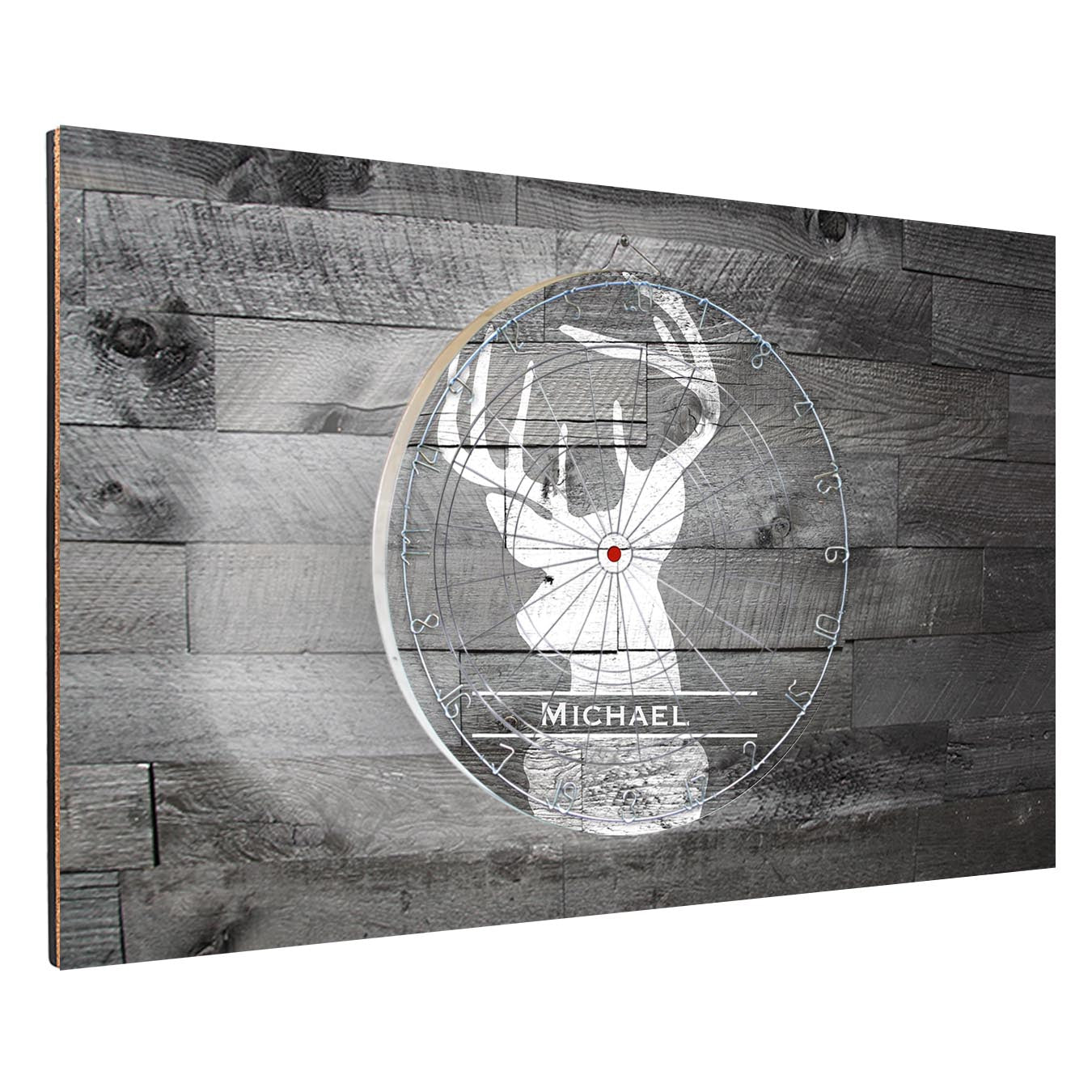 Buck Silhouette Dart Board + Backboard Combo