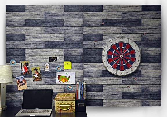 Aqua Marine Wood Plank Board Backboard